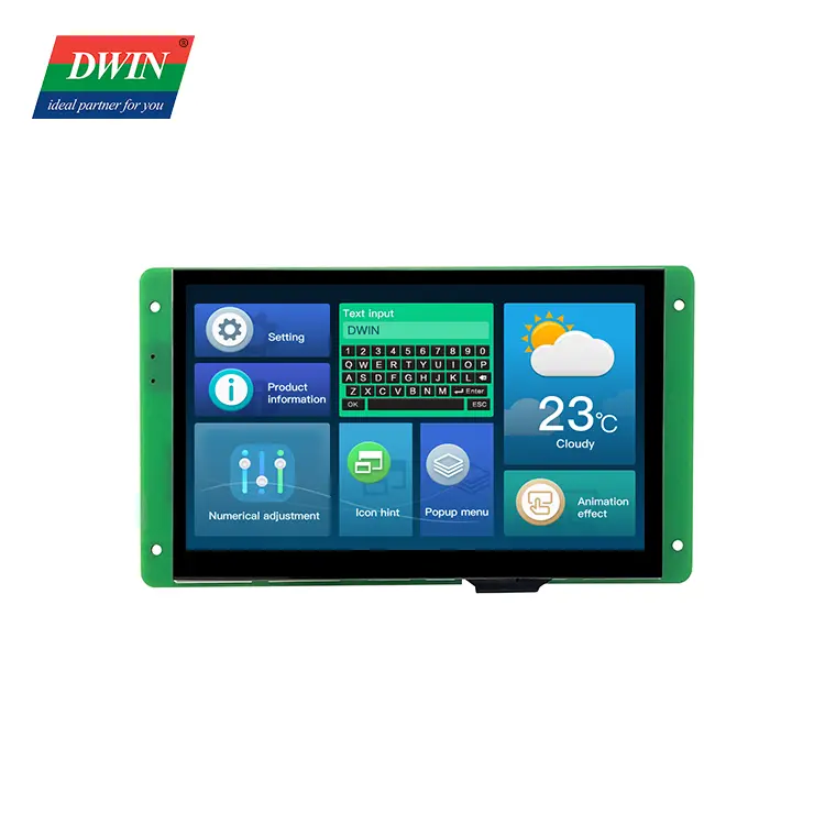 7 Inch Instruments Smart LCD display by DWIN global - DMG10600C070_03WTR